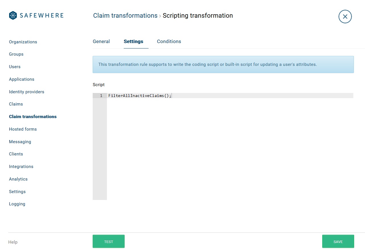 How to remove the invalidated claims on the token pipeline