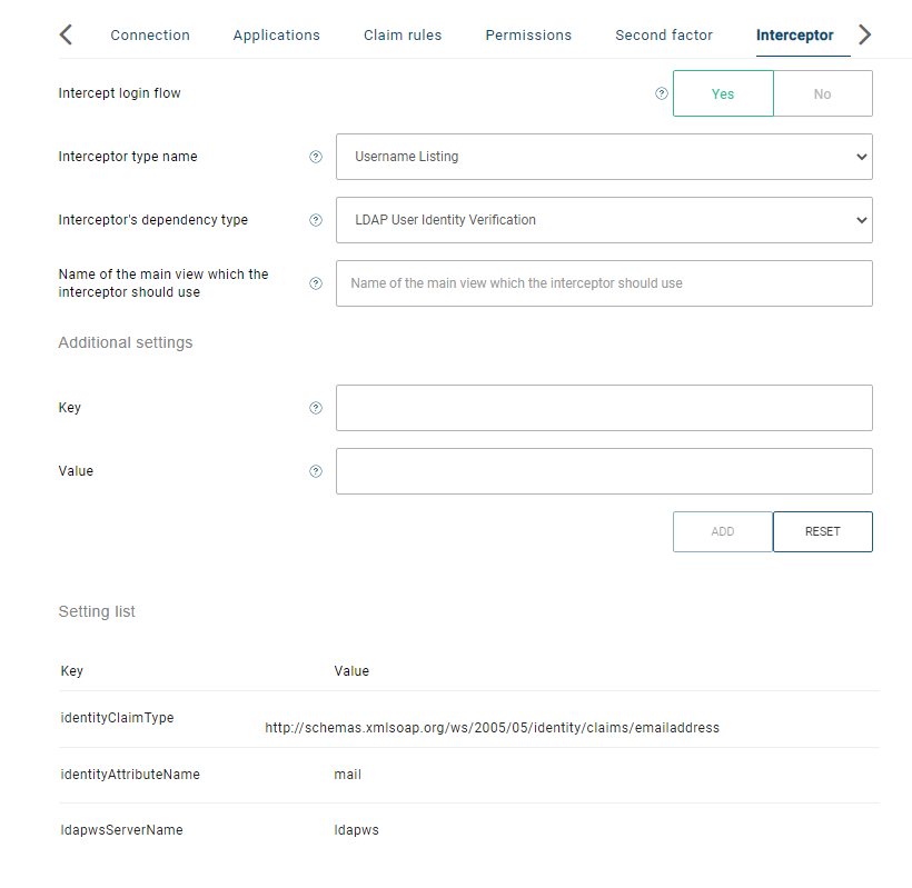 How to set up the interactive user profiles selection feature
