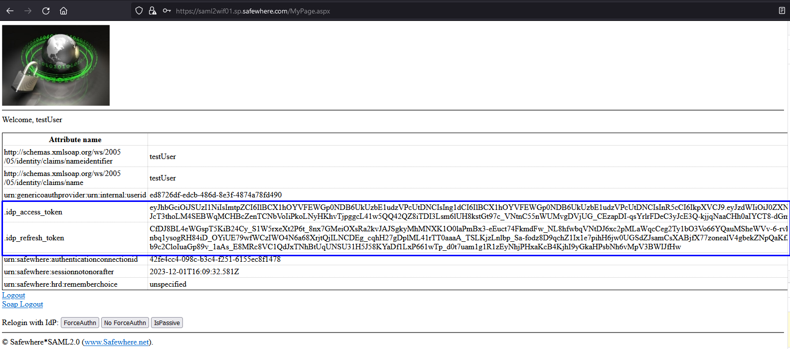 How to set Bootstrap token for ClaimsPrincipal